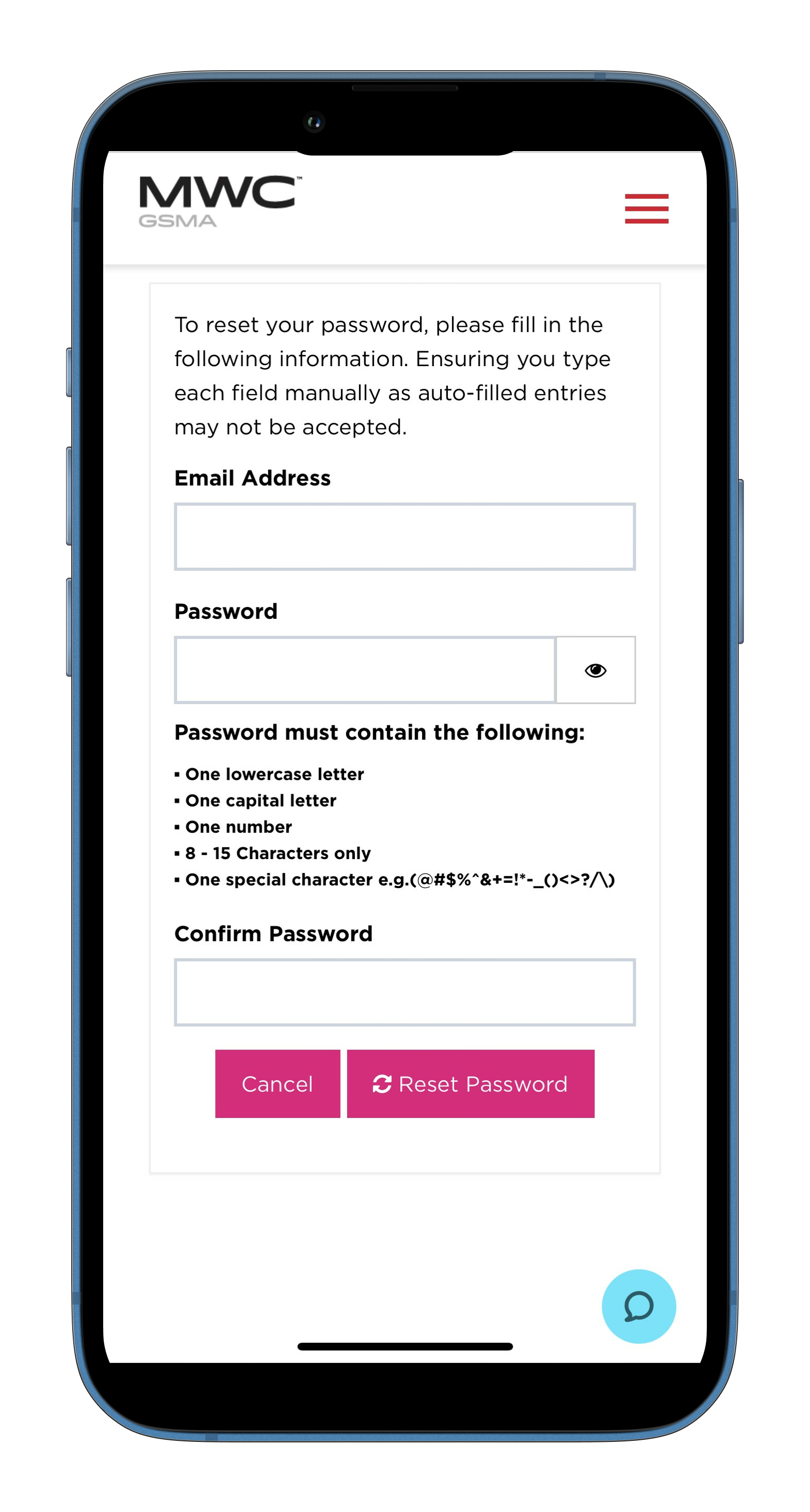 Digital Contractor Pass account access | English | MWC Barcelona 2024